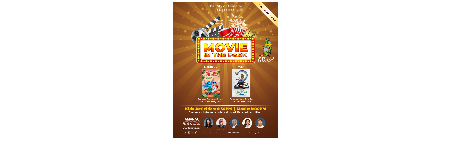 Movie in the Park | City of Tamarac Community Calendar